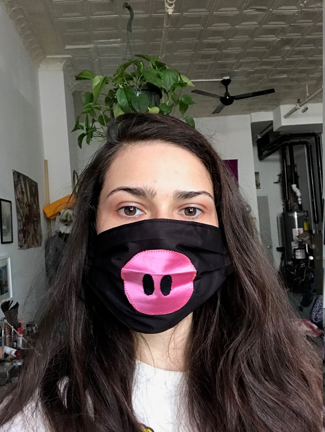 Pink Pig Mask - Etsy