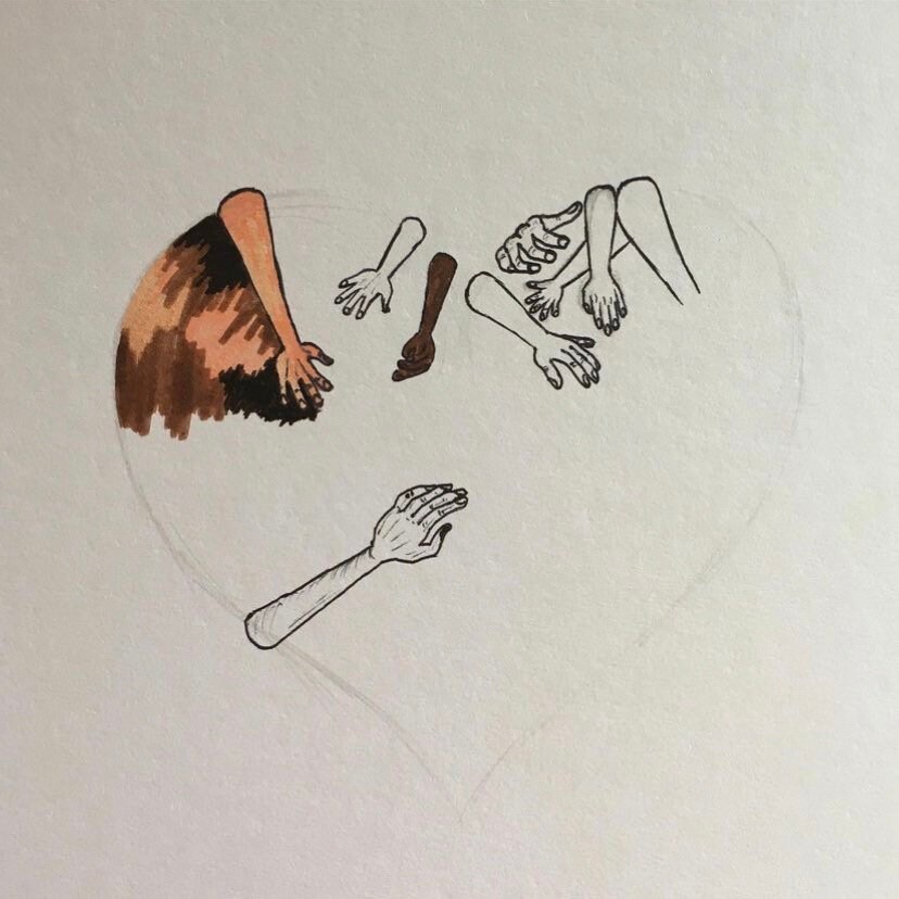 Anti-racism Heart Art Racism Art BLM Art Black Lives Matter - Etsy