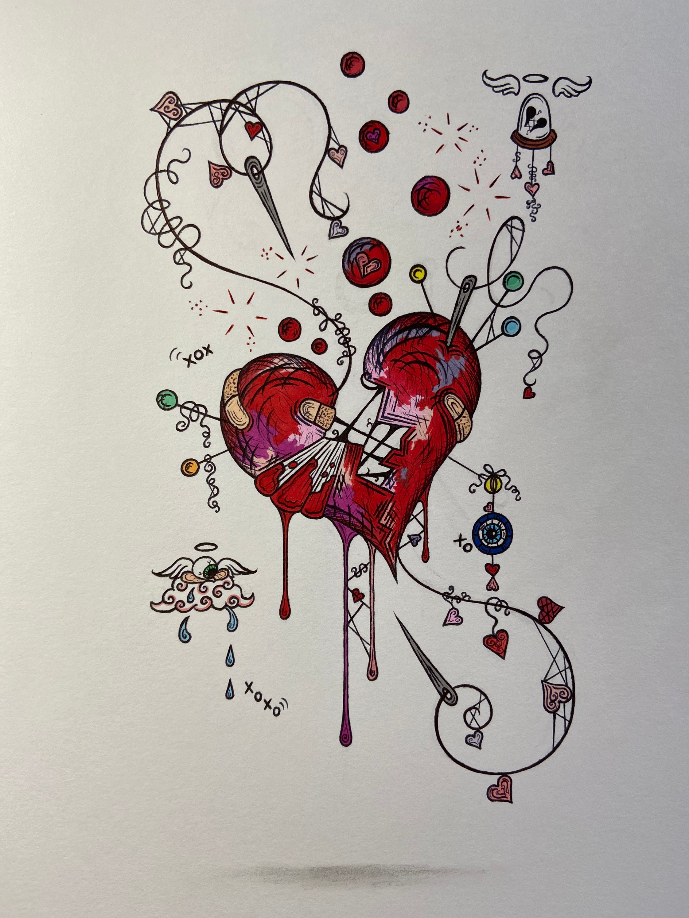 Sad Drawings Of Broken Heart