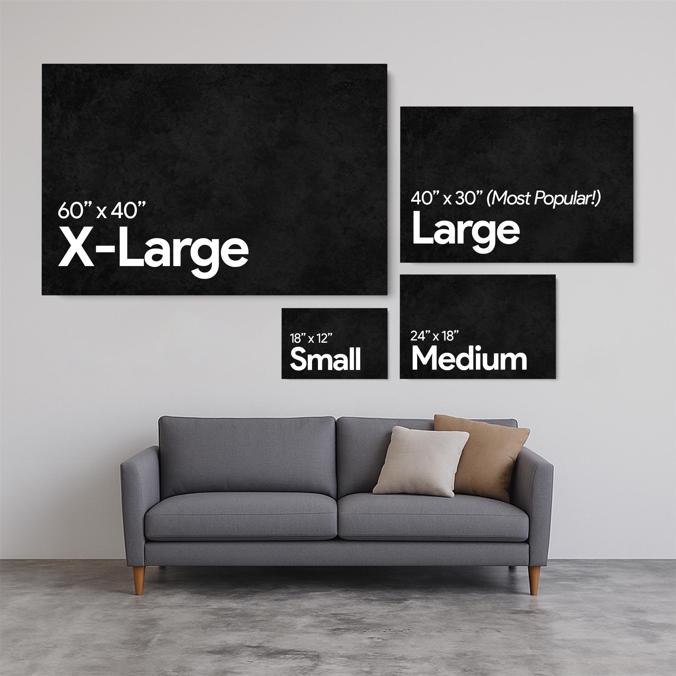 One Life Wall Art Motivational Canvas Print Inspirational Quote for ...