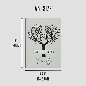 Personalized Family Tree Journal Custom Family Name Keepsake Book ...
