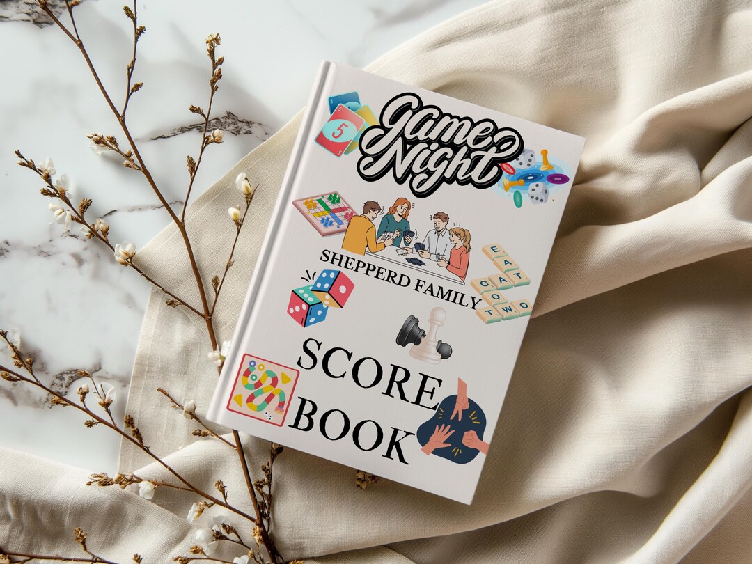 Personalized Family Game Night Score Book Game Tracker for Families and ...