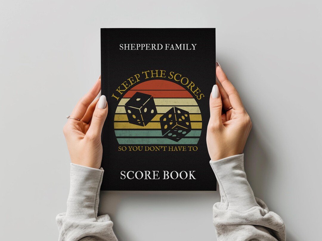 Custom Family Game Night Score Book for Board Game Lover Gift ...