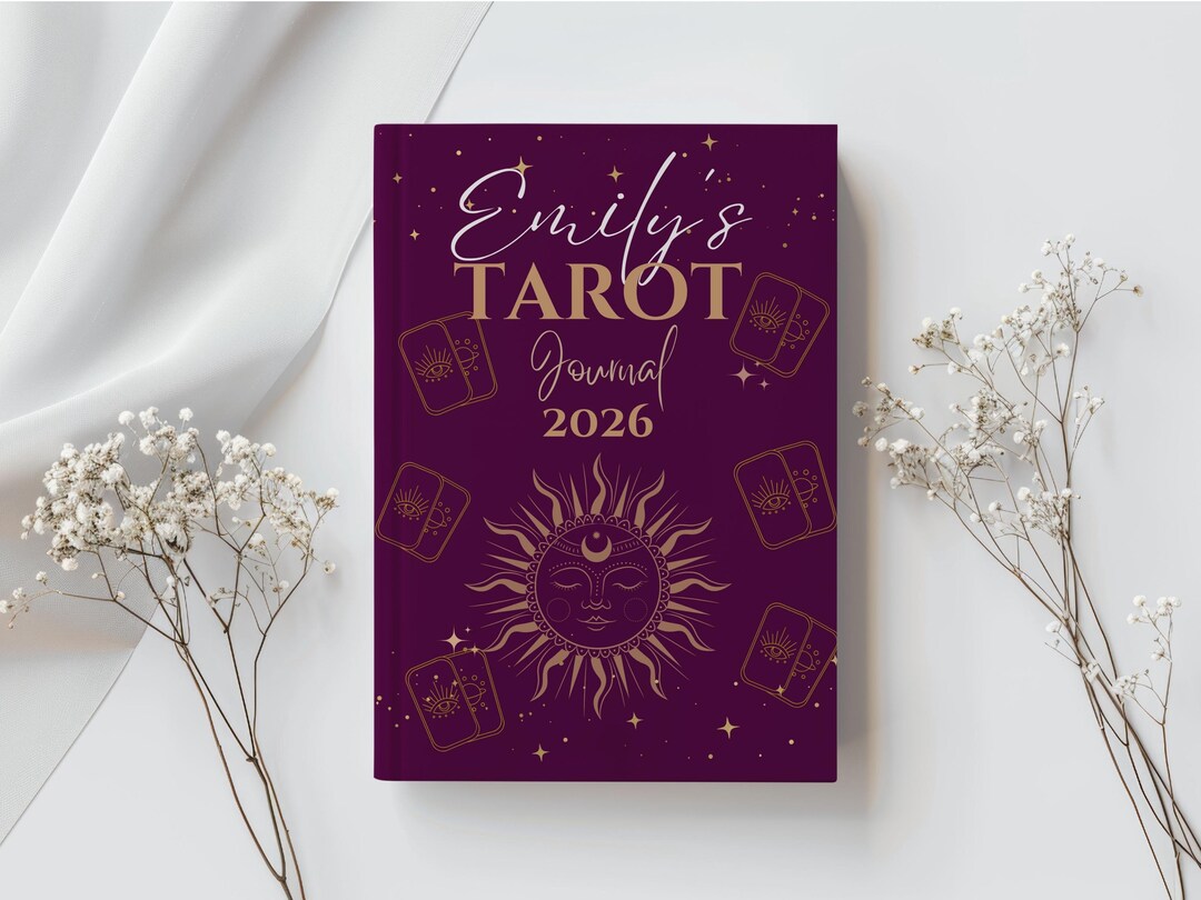 Personalized Tarot Journal 2026 Book Tarot Reader Gift Custom Tarot ...