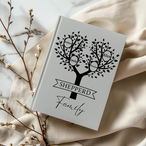 Personalized Family Tree Journal Custom Family Name Keepsake Book ...