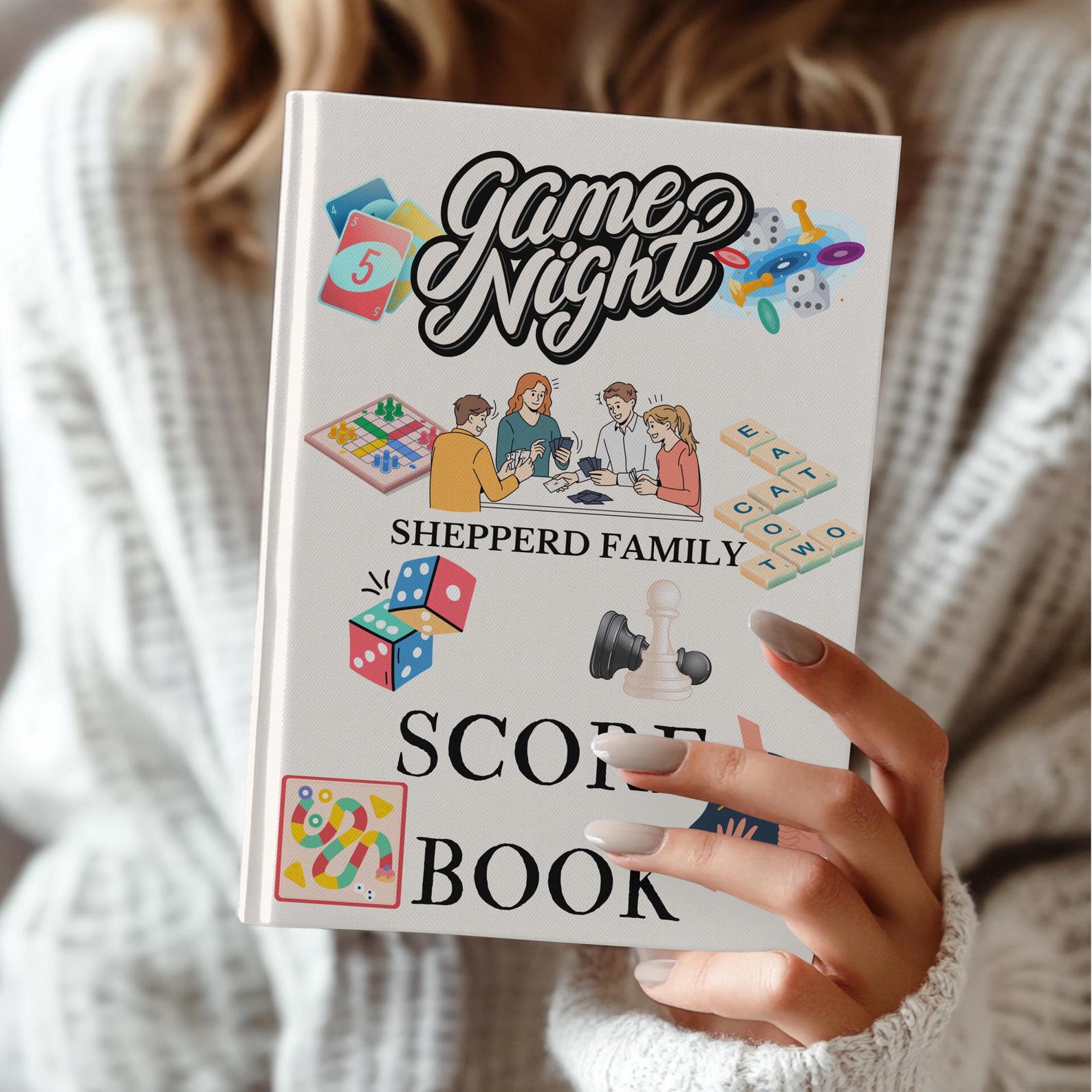Personalized Family Game Night Score Book Game Tracker for Families and ...