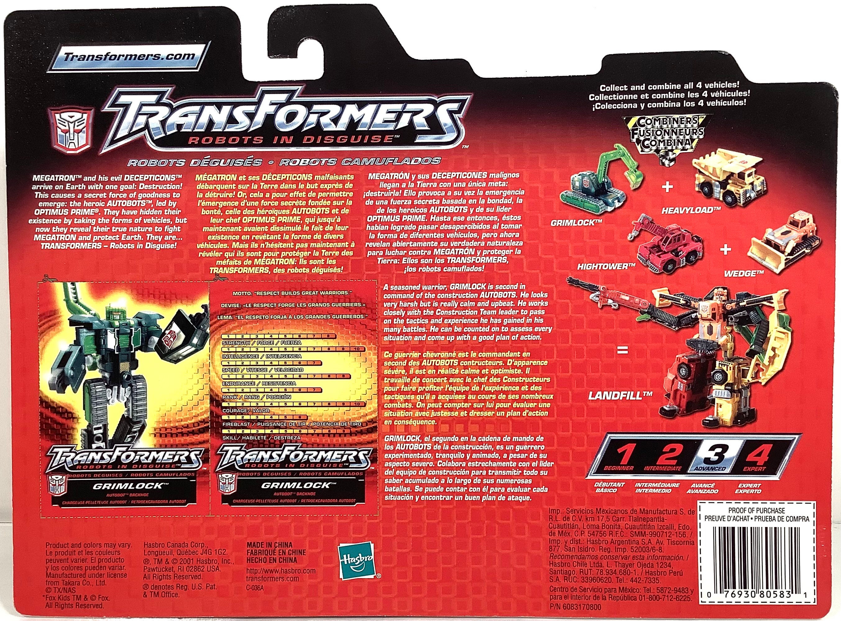 Transformers Grimlock/wedge/hightower/heavy Load BUNDLE - Etsy