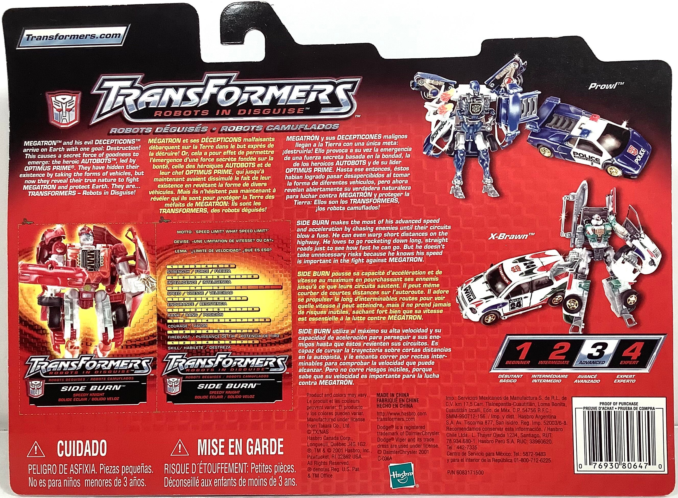 Transformers Side Burn Red Car - Etsy