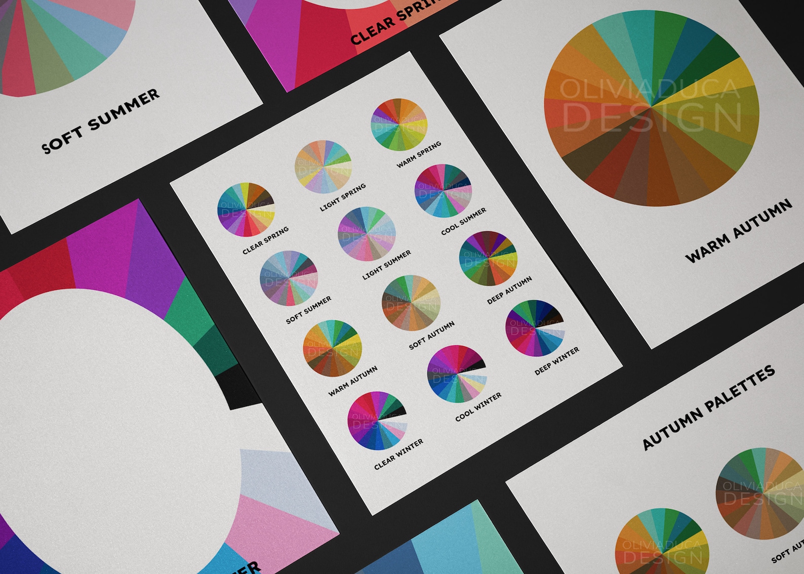 Color Analysis Kit - 12 Season Color Palettes. DIY Swatches, Drapes ...