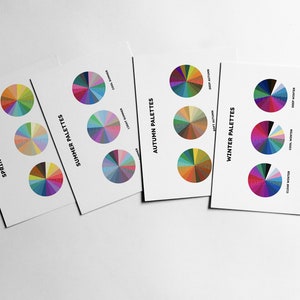 Color Analysis Kit - 12 Season Color Palettes. DIY Swatches, Drapes ...