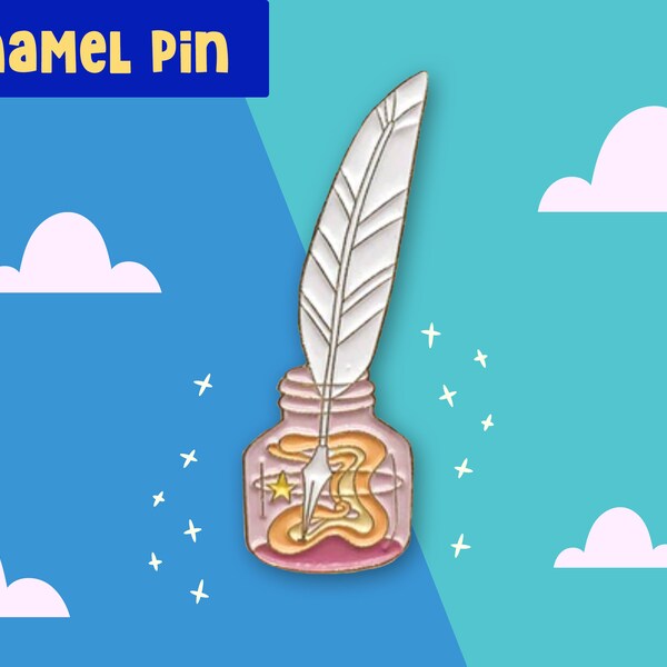Writer Enamel Pin - Etsy
