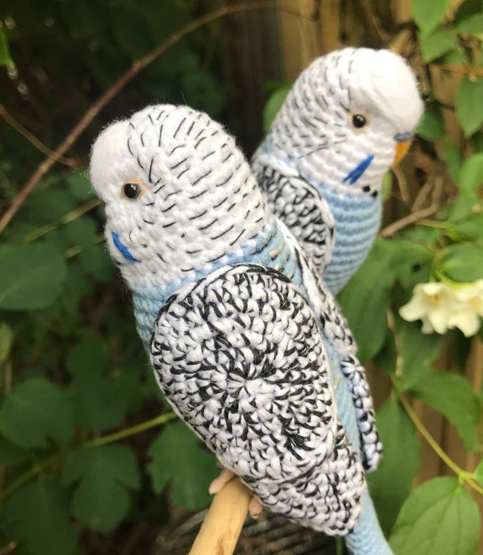 Blue White Budgie Stuffed Animal Realistic Parakeet Plush - Etsy