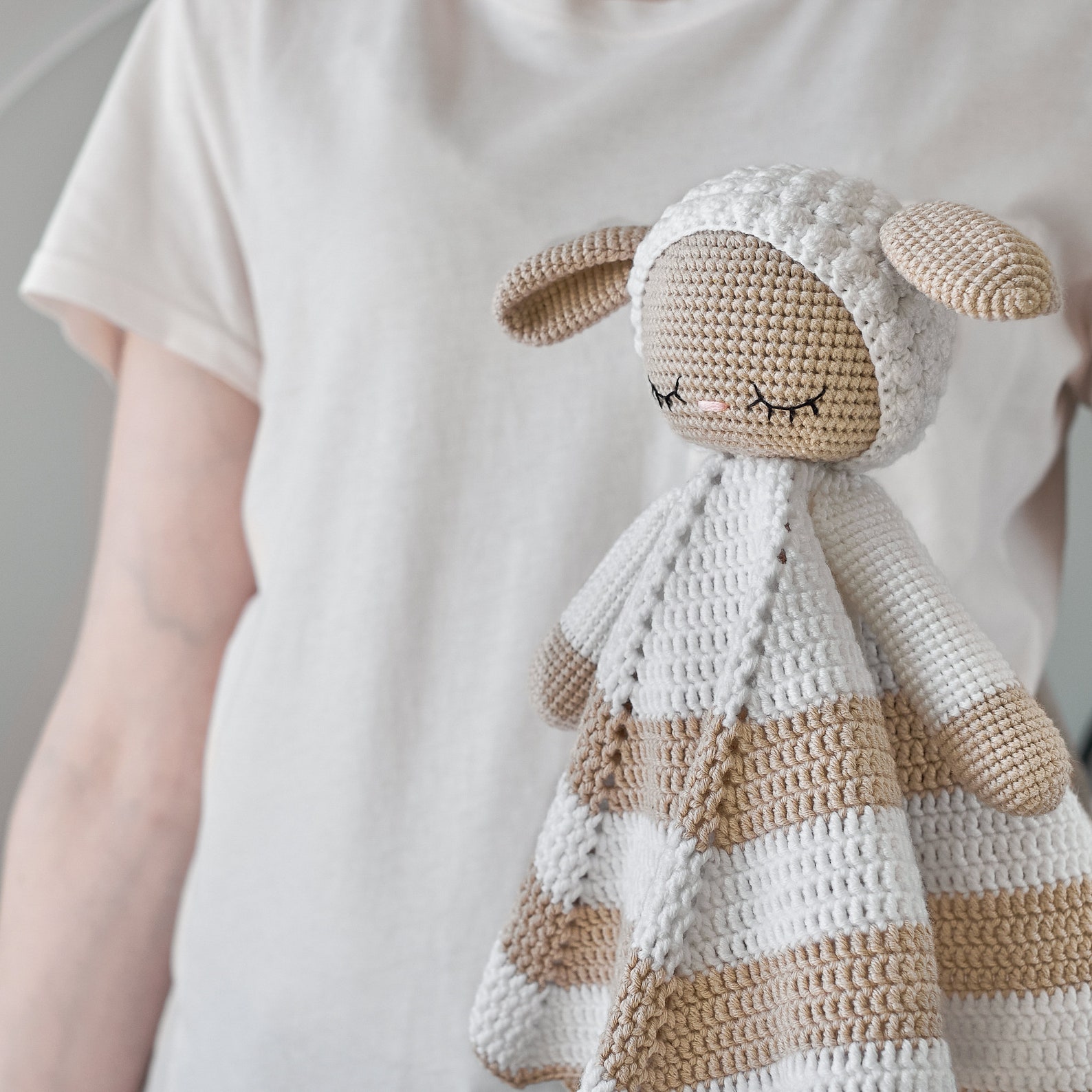 Sheep Lovey Pattern Crochet Sheep Security Blanket Amigurumi - Etsy