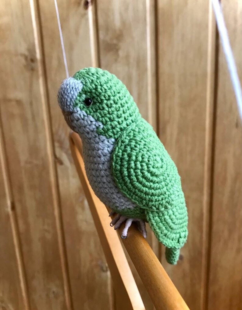 Green Quaker Parrot Stuffed Animal Toy Monk Parakeet for Sale - Etsy