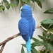 Blue Quaker Parakeet Realistic Amigurumi Plush Quaker Stuffed Animal ...