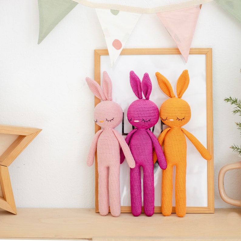 Sleeping Bunny Crochet PDF Pattern Cute Bunny Plush Amigurumi - Etsy