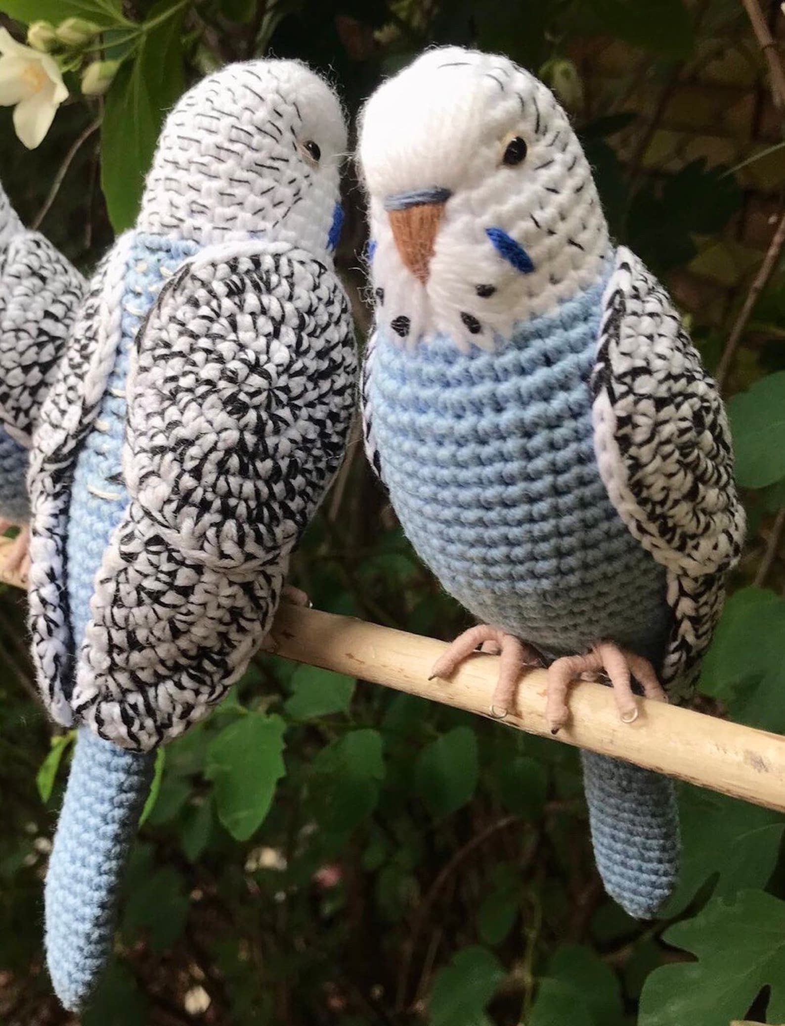 Blue White Budgie Stuffed Animal Realistic Parakeet Plush - Etsy