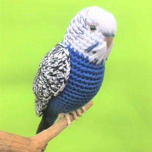 Cobalt Budgie Bird Stuffed Animal Plush Indigo Colored Budgie Parakeet ...