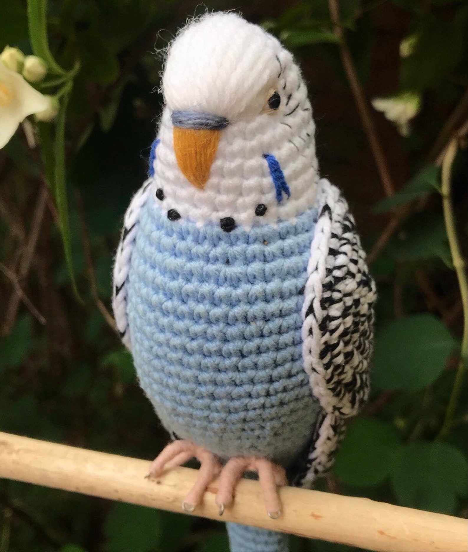 Blue White Budgie Stuffed Animal Realistic Parakeet Plush - Etsy UK