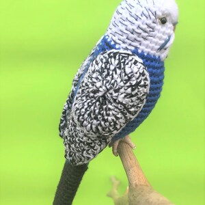 Cobalt Budgie Bird Stuffed Animal Plush Indigo Colored Budgie Parakeet ...