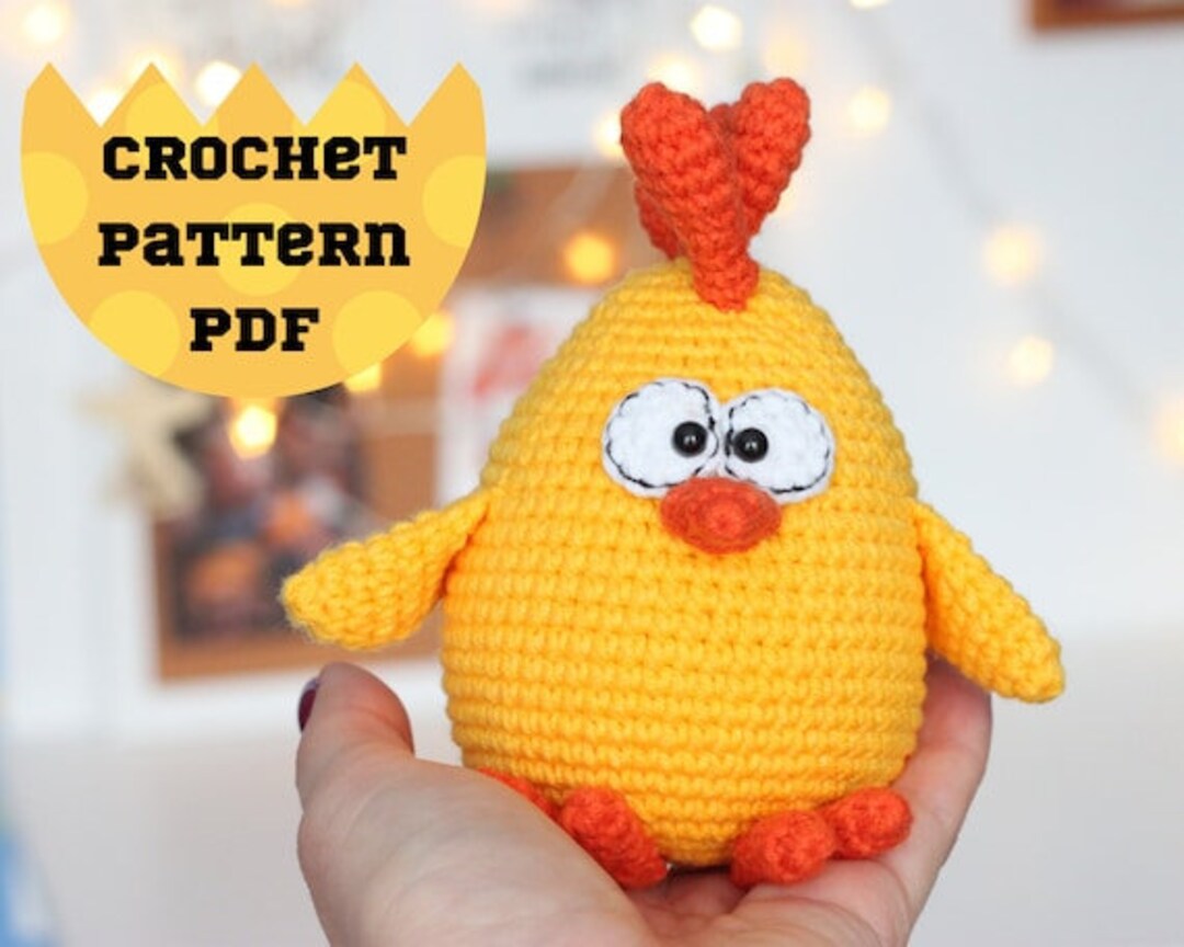 Chick Amigurumi Pattern Crochet Funny Chick Pdf English Scheme - Etsy