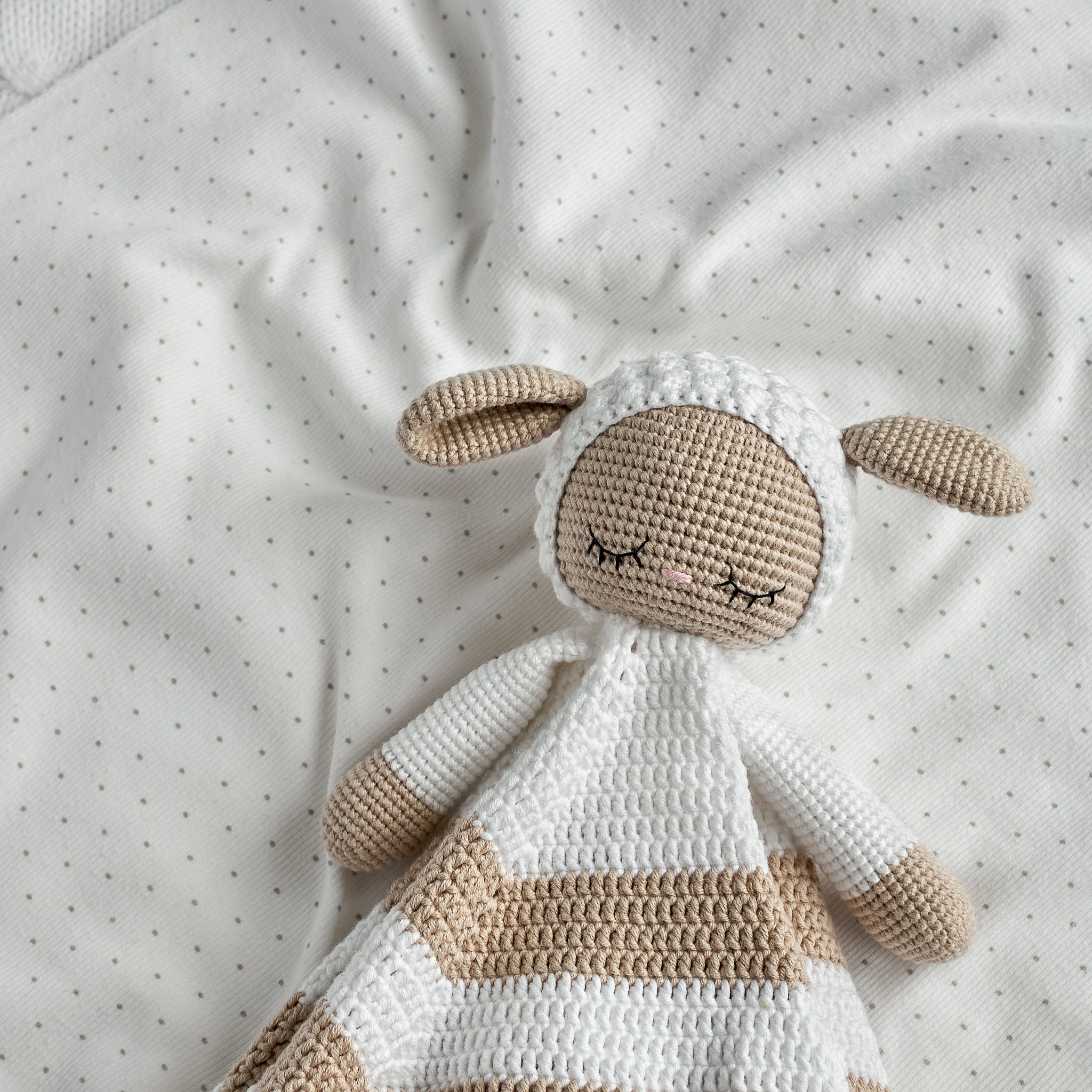Sheep Lovey Pattern Crochet Sheep Security Blanket Amigurumi - Etsy