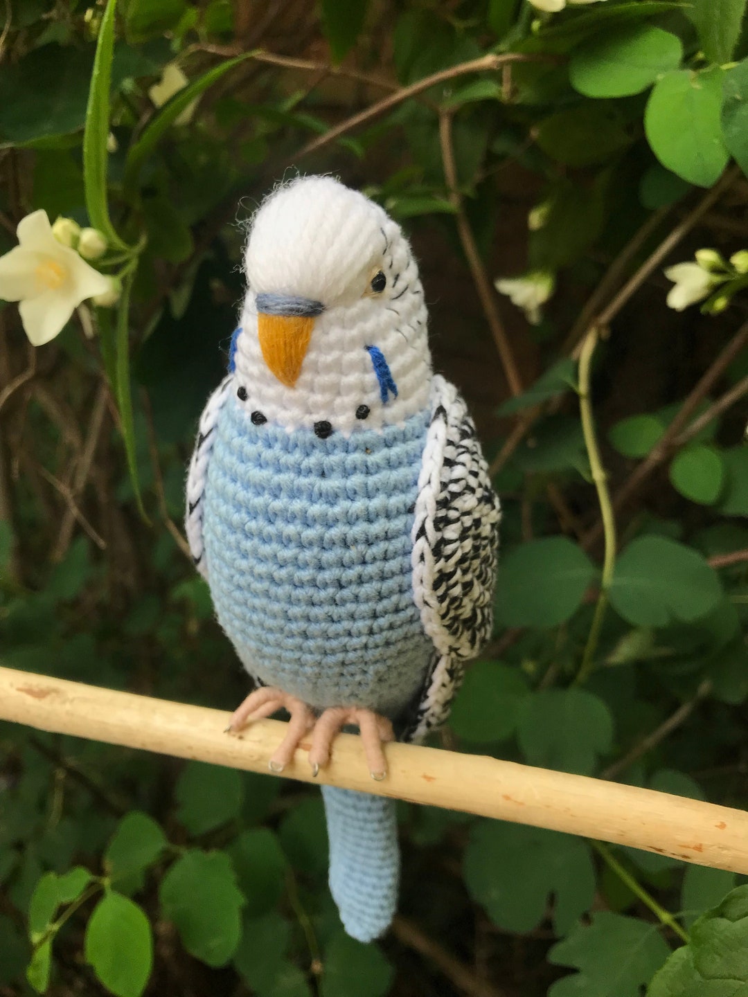 Blue White Budgie Stuffed Animal Realistic Parakeet Plush - Etsy