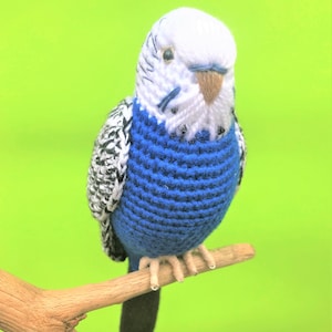 Cobalt Budgie Bird Stuffed Animal Plush Indigo Colored Budgie Parakeet ...