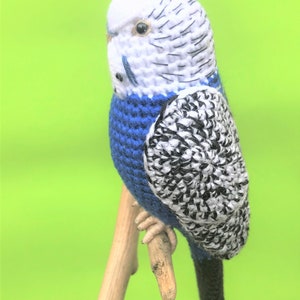 Cobalt Budgie Bird Stuffed Animal Plush Indigo Colored Budgie Parakeet ...