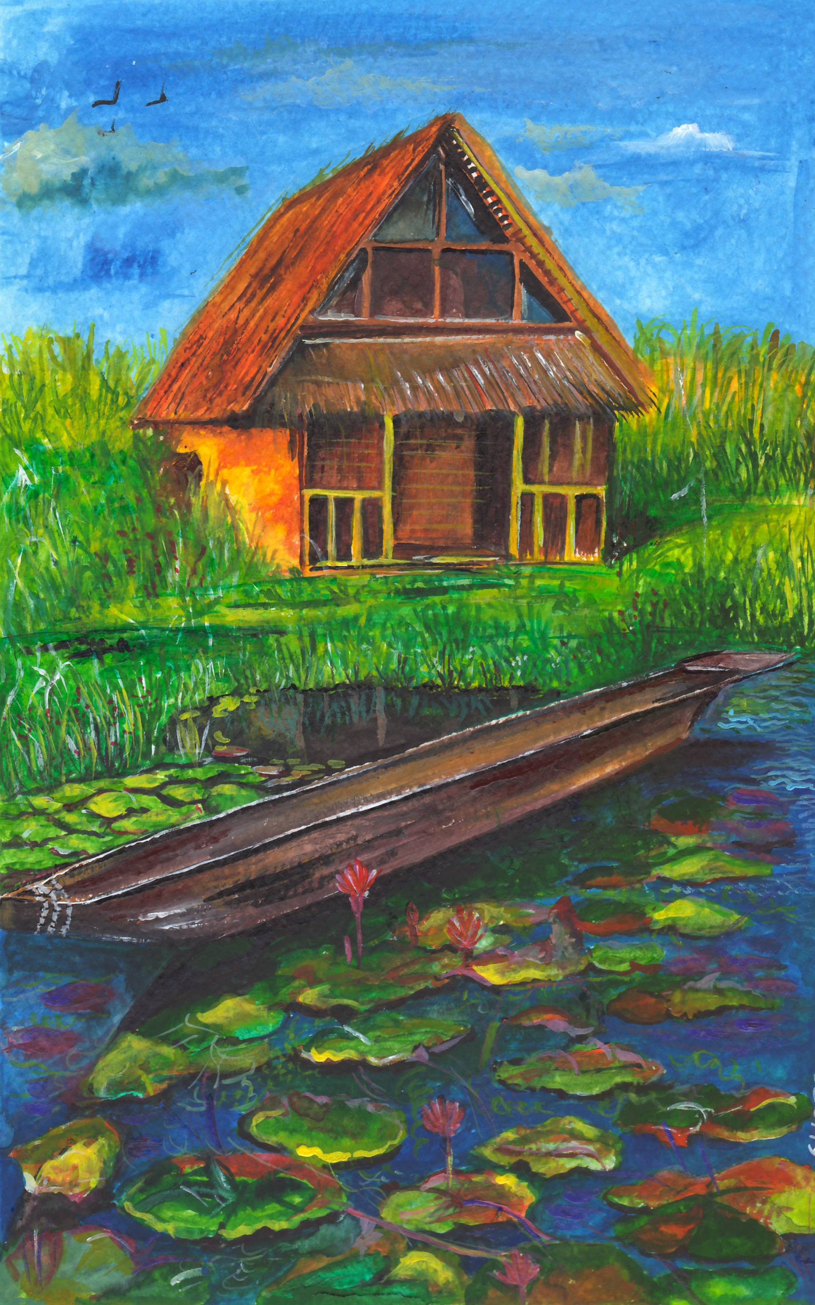 Loktak Lake Manipur India Travel India Painting Size A4 - Etsy