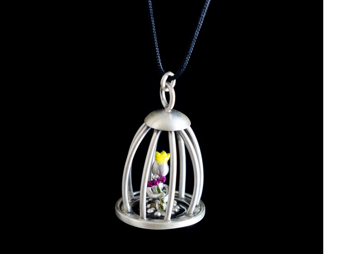 Handmade Necklace Caged Prince - Etsy