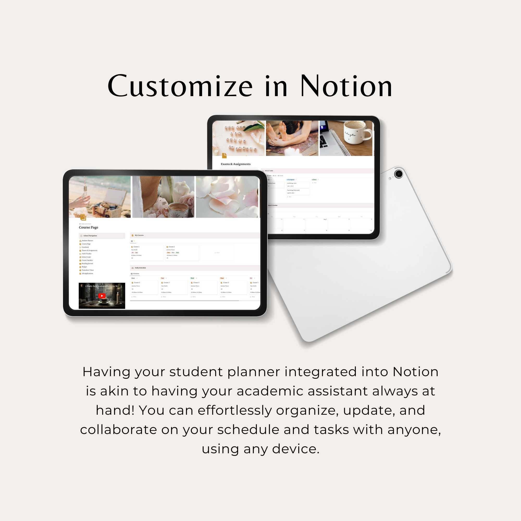 Notion Student Planner Academic Organizer Study Routine - Etsy