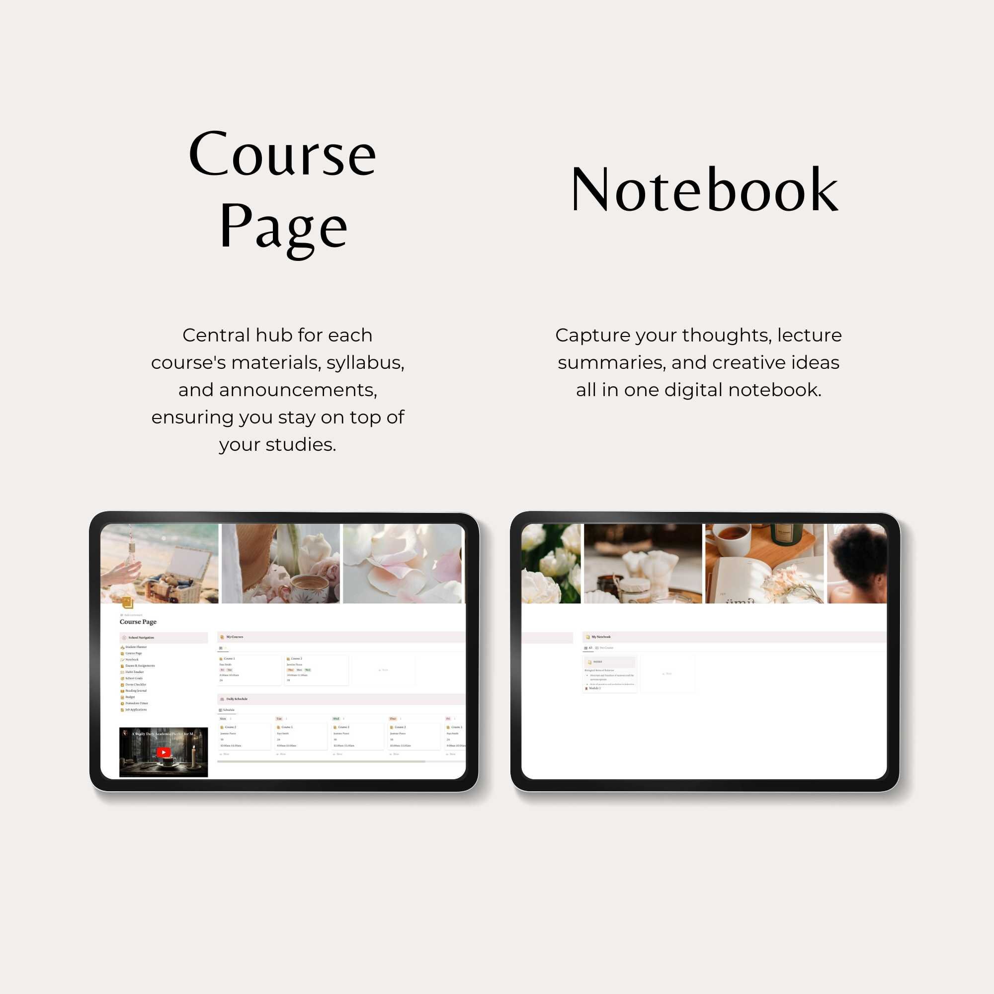 Notion Student Planner Academic Organizer Study Routine - Etsy