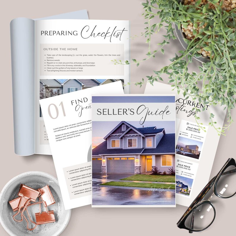Real Estate Agent Sellers Guide Template, Canva, Realtors, Real Estate Marketing, Branding ...