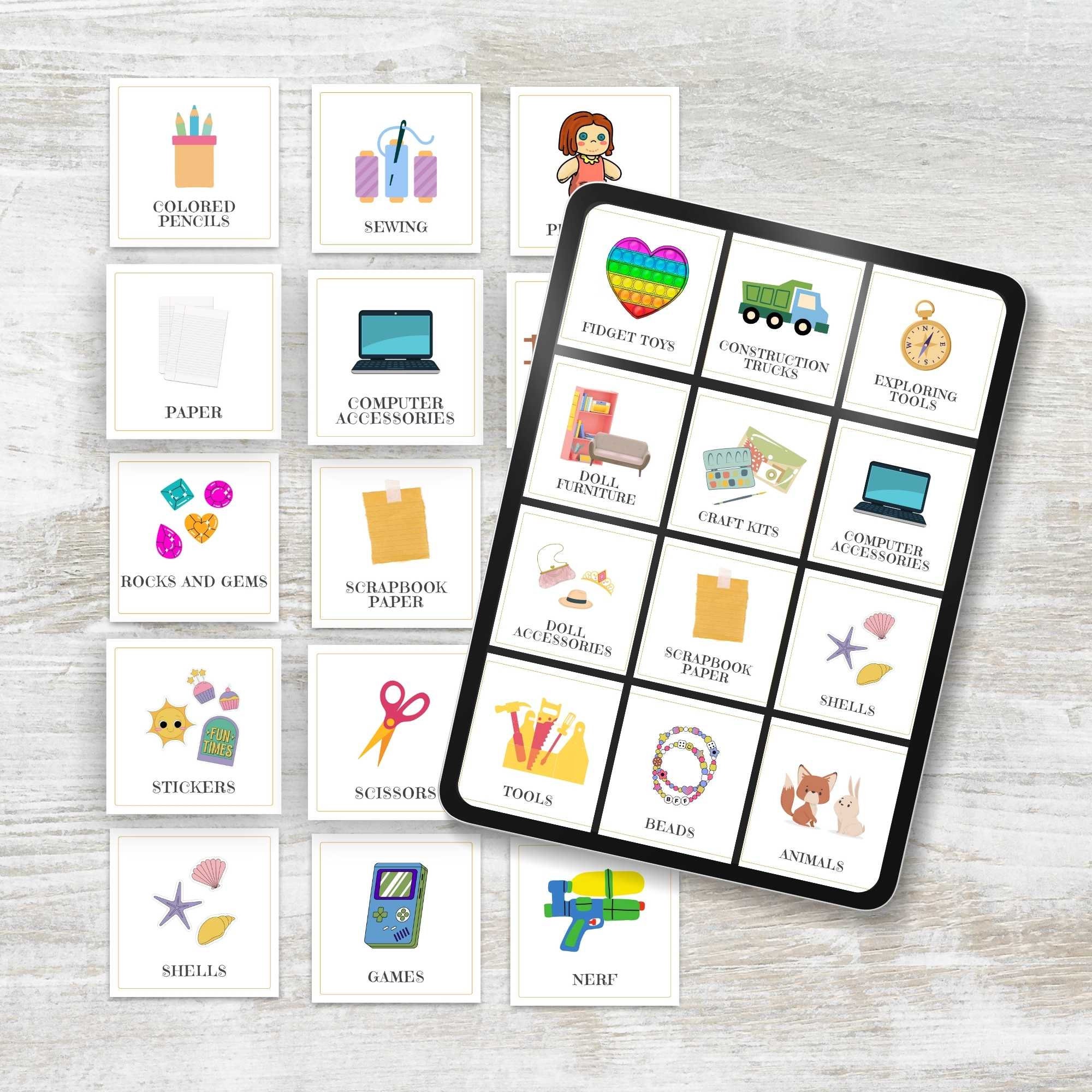 Toy Bin Labels, Kids Room Organization, Children's Room Labels, Home ...