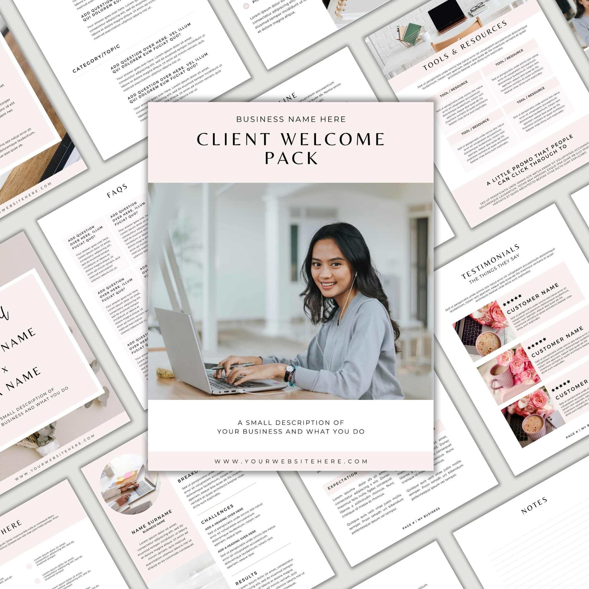 Client Welcome Packet Template Virtual Assistant Welcome - Etsy