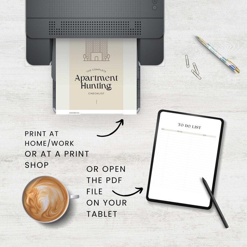 Apartment Hunting Checklist Printable Condo Search Rental - Etsy