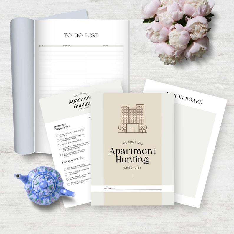Apartment Hunting Checklist Printable Condo Search Rental - Etsy