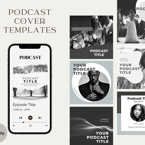 Podcast Cover Art Template, Canva Template, Podcast Graphics ...
