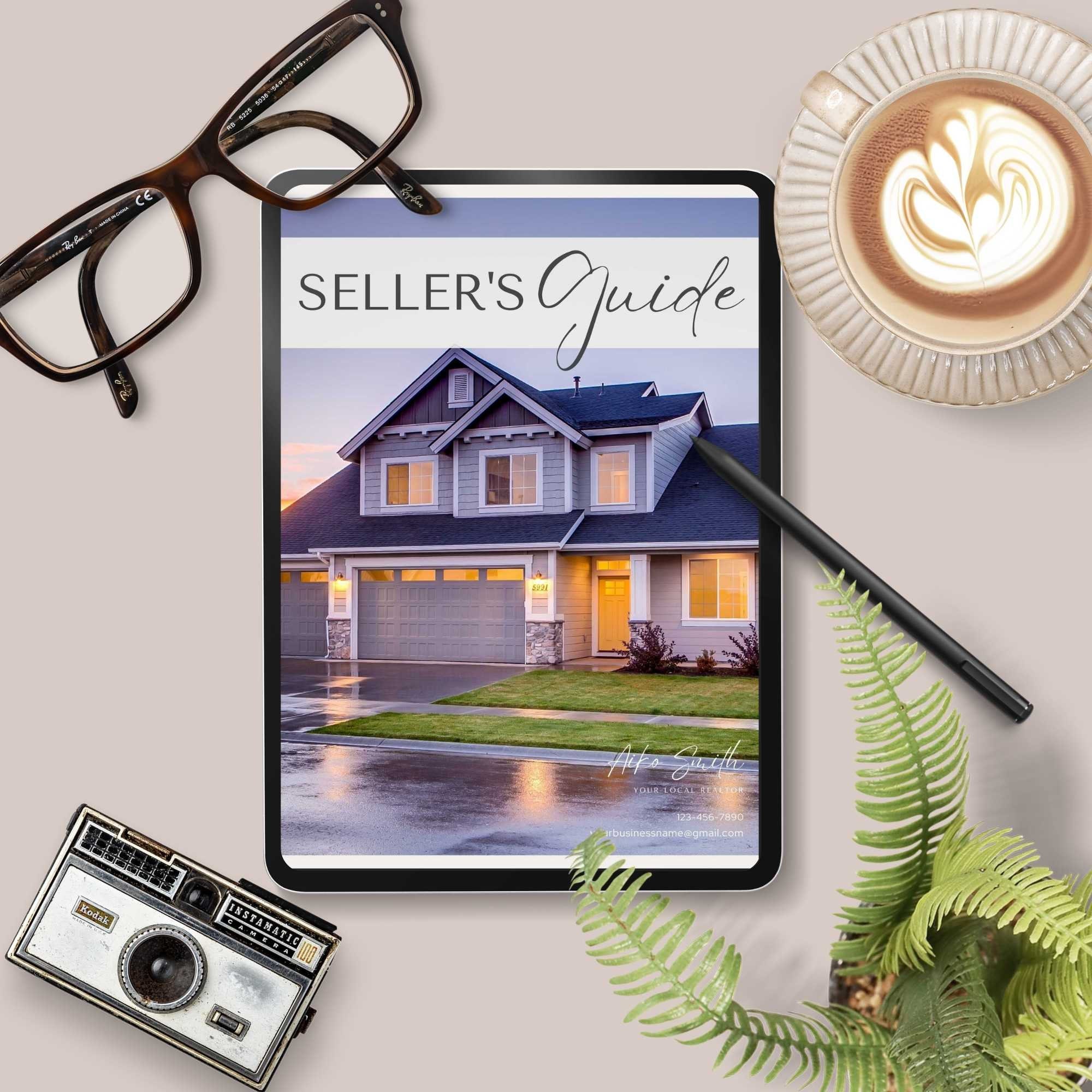 Real Estate Agent Sellers Guide Template, Canva, Realtors, Real Estate Marketing, Branding ...