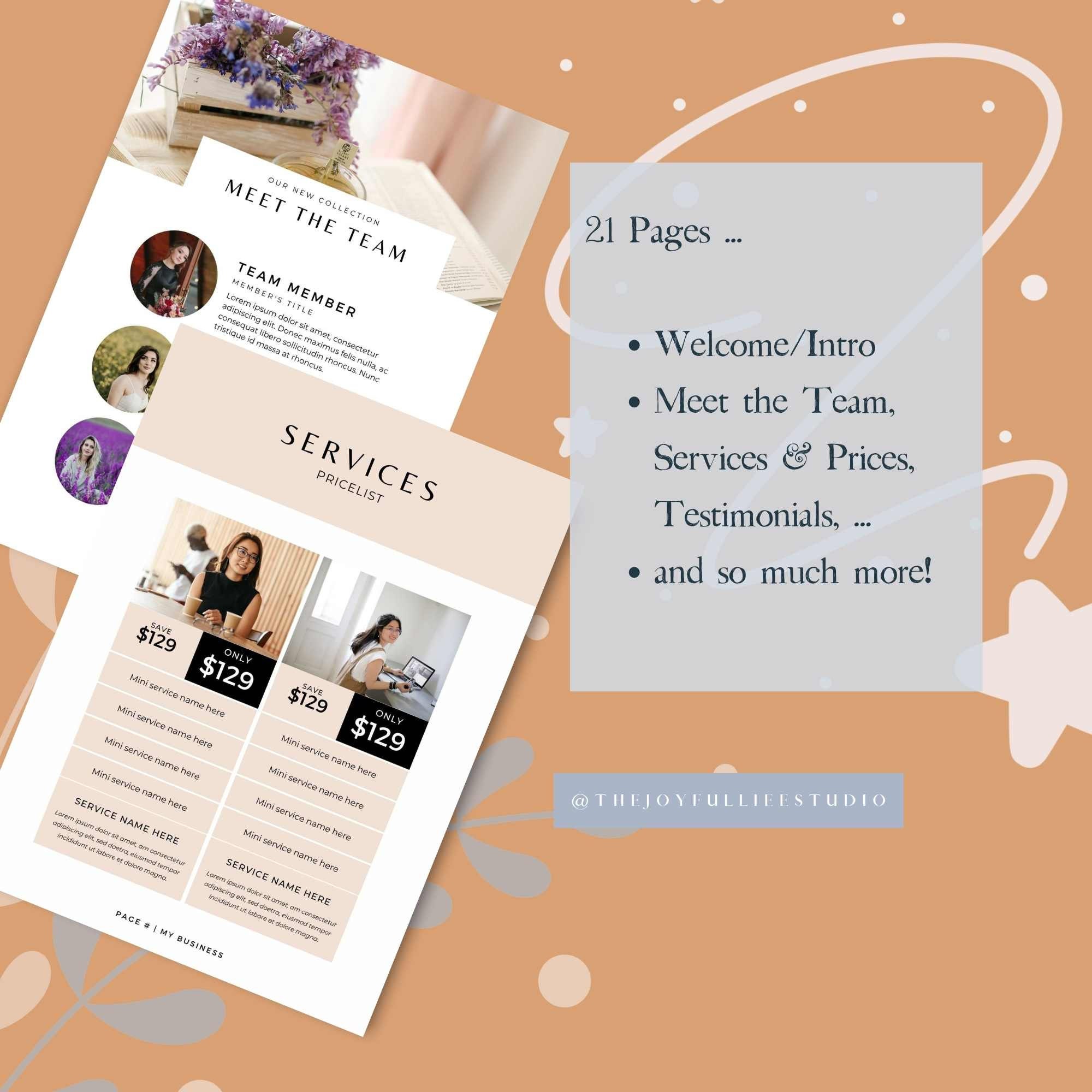 Virtual Assistant Service and Pricing Guide Template, Client Welcome ...