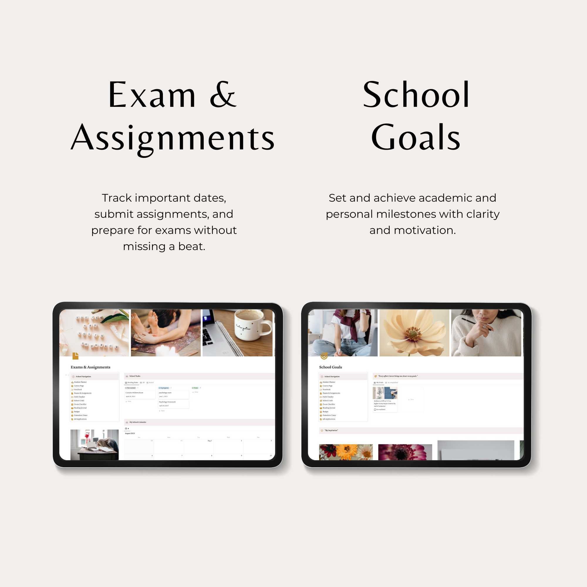 Notion Student Planner Academic Organizer Study Routine - Etsy