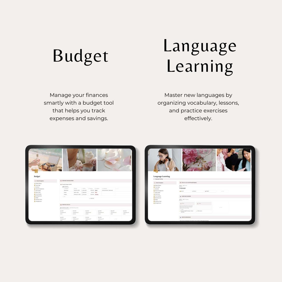 Notion Student Planner Academic Organizer Study Routine - Etsy