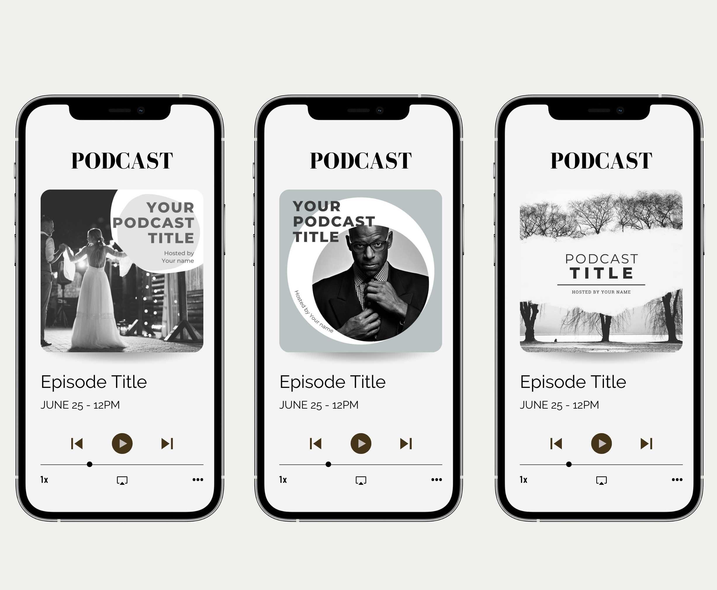 Podcast Cover Art Template, Canva Template, Podcast Graphics ...