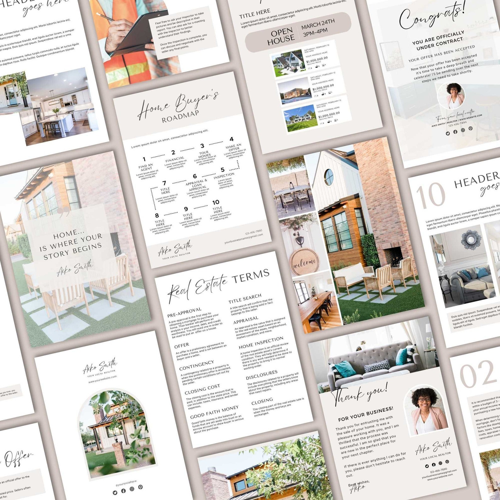 Real Estate Agent Buyers Guide Template, Canva Template, Realtors, Real ...