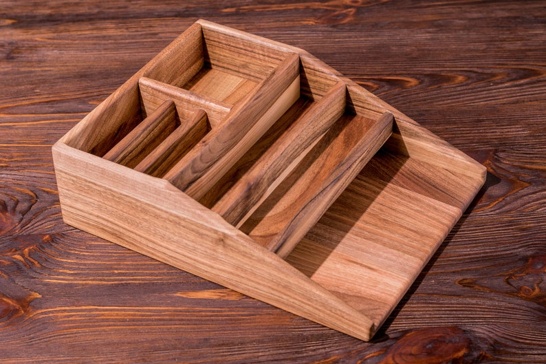 Personalized Paper Wood Organizer Custom Anniversary Office - Etsy