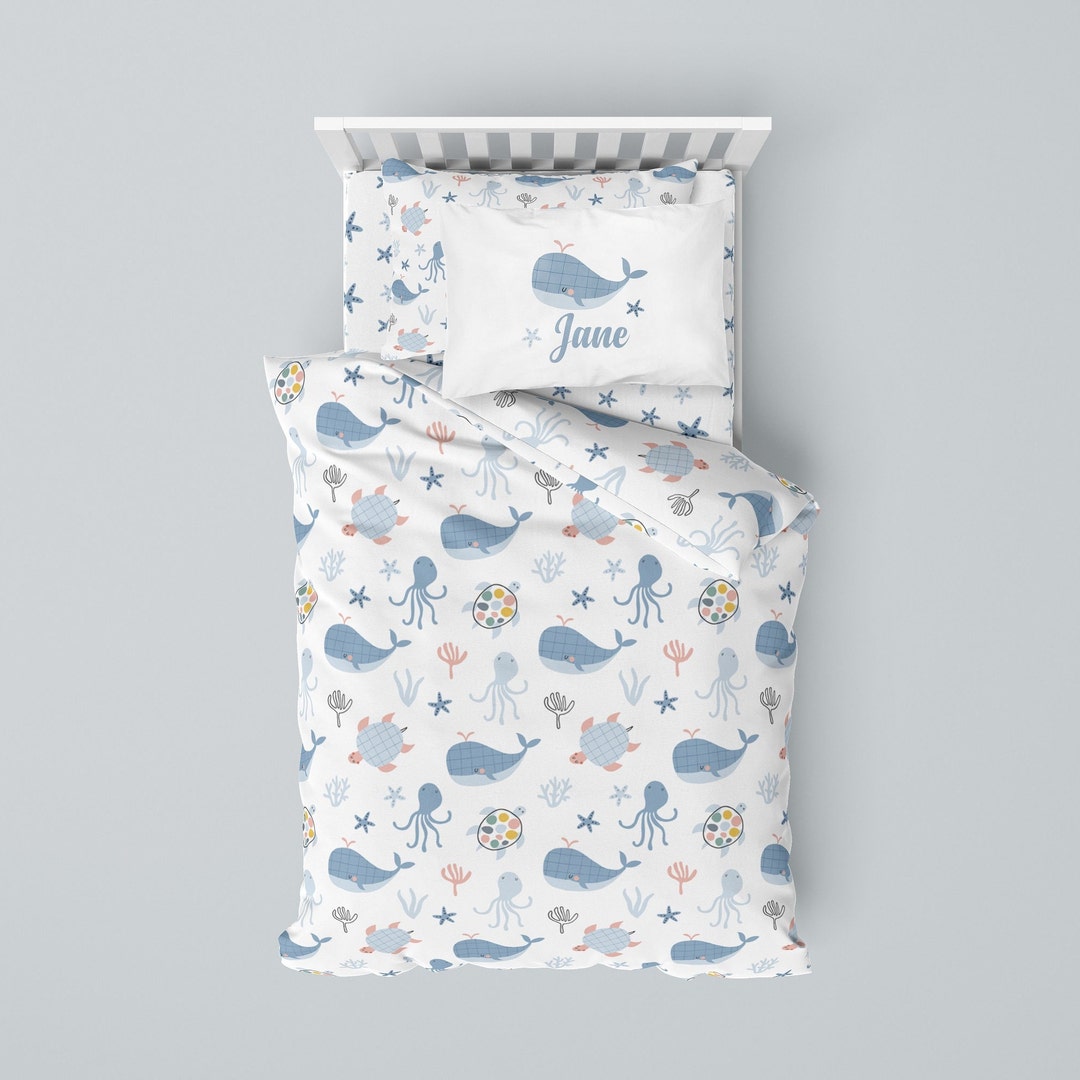Ocean Sheets, Dolphin Sheets, Custom Bedding, Baby Bedding, Baby Sheets ...