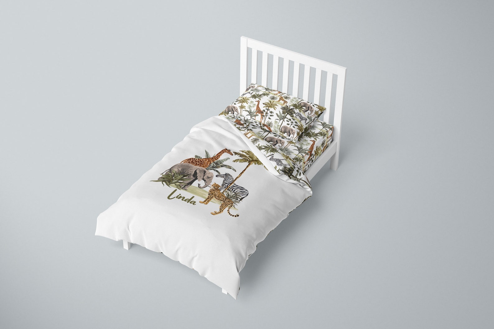 Safari Bedding, Custom Bedding Set, Duvet Cover, Nursery Bedding Set ...