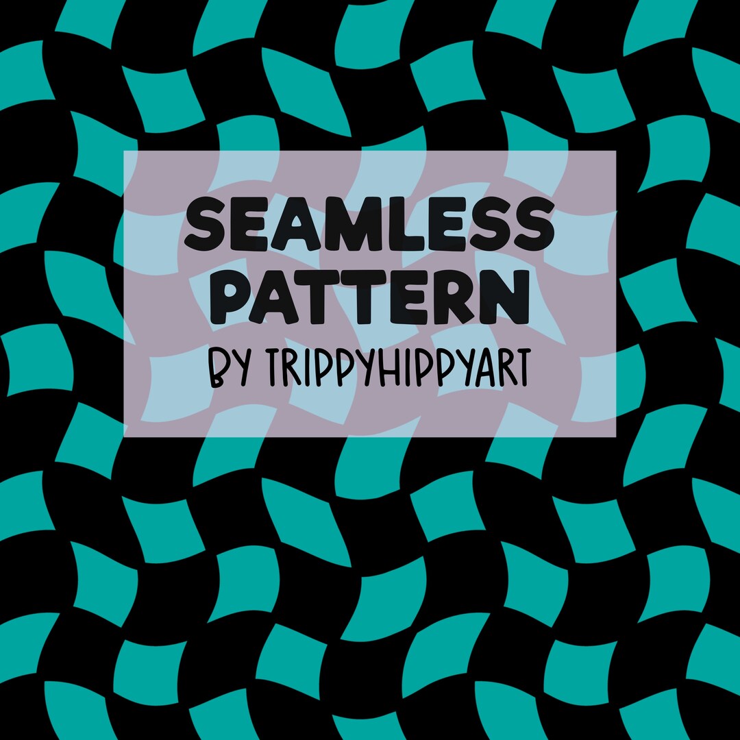 Teal Checkered Seamless Pattern File for Sublimation - Wavy Trippy - Etsy