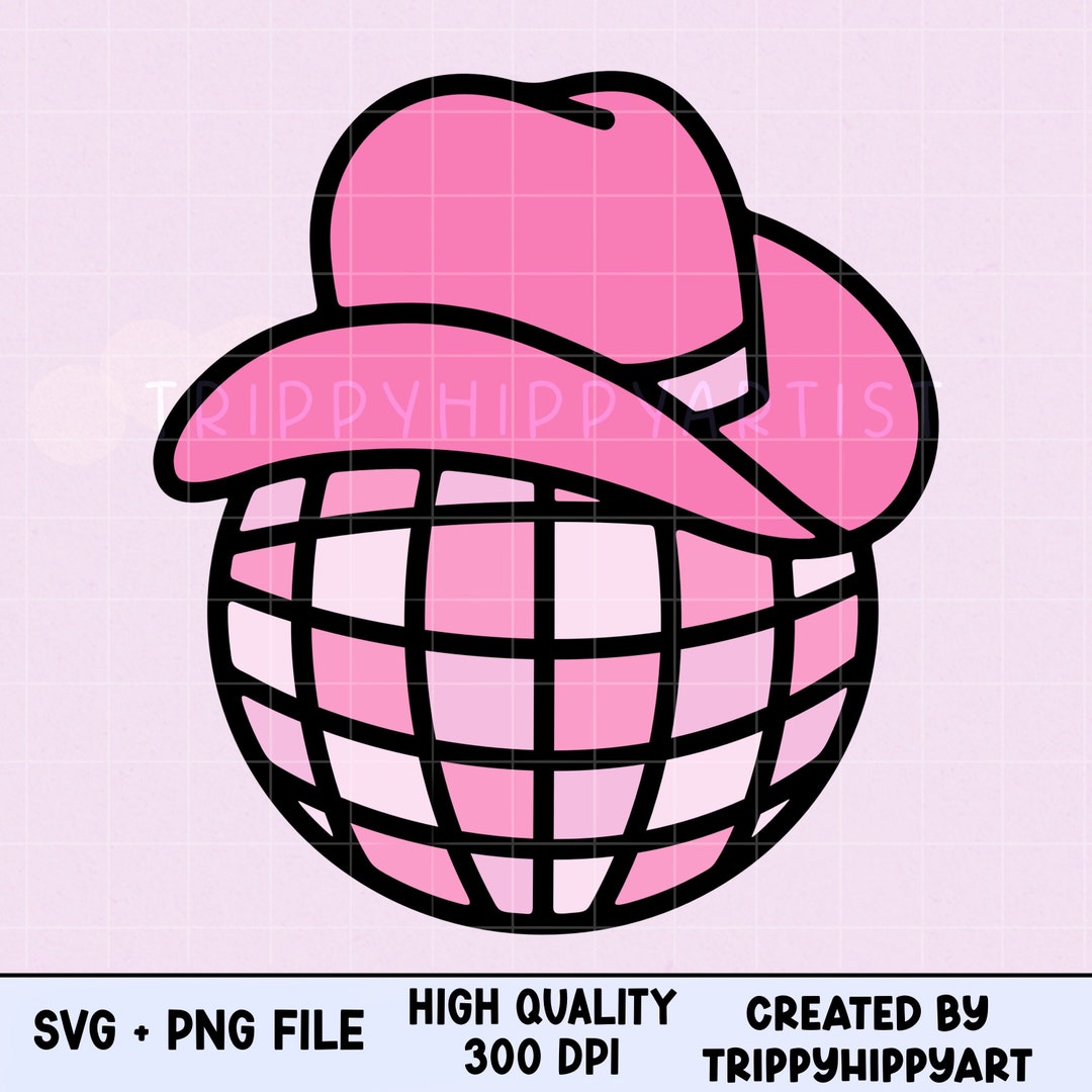 Cowgirl Disco Ball • SVG + PNG Files • Pink - Western - Trendy - Etsy